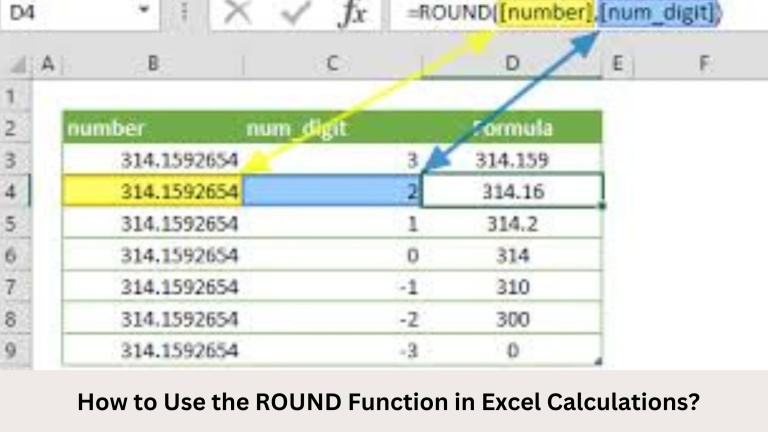 How To Use The Round Function In Excel Calculations Excelcombo 3111
