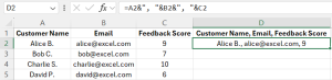 Combine Two Columns in Excel (5 Easy Ways: &, CONCAT, TEXTJOIN, Flash Fill)