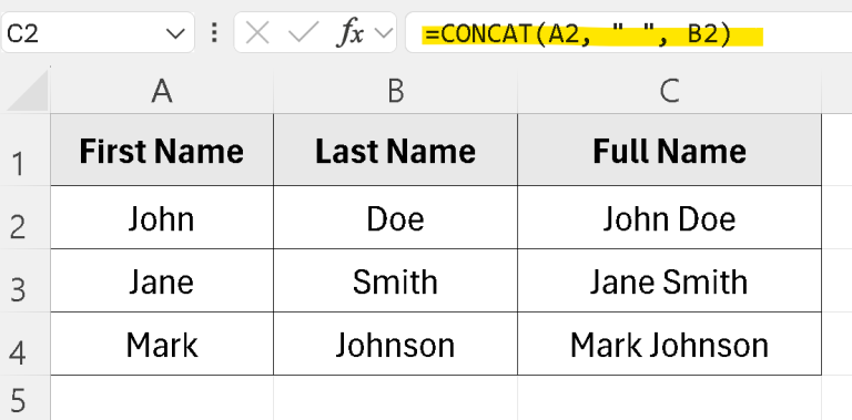 How to Combine Two Excel Columns: A Step-by-Step Guide