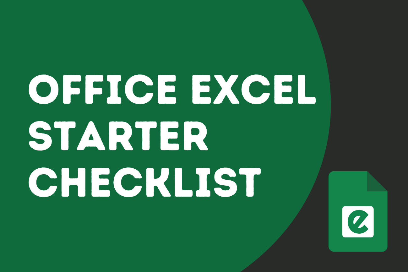 Office Excel Starter Checklist: A Beginner’s Easy Guide